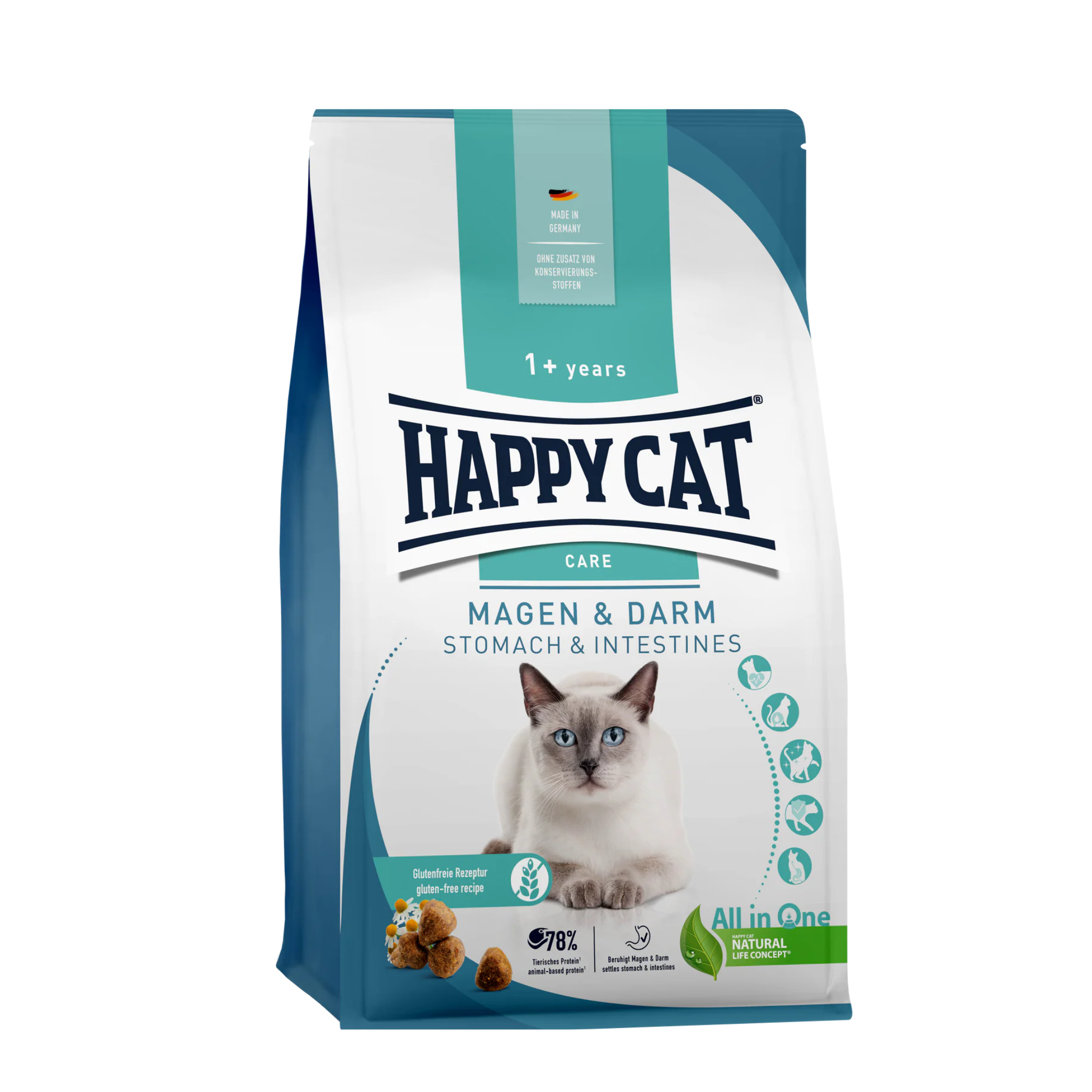 Happy Cat Sensitive Stomach And Intestine Cat Dry Food - 1.3kg