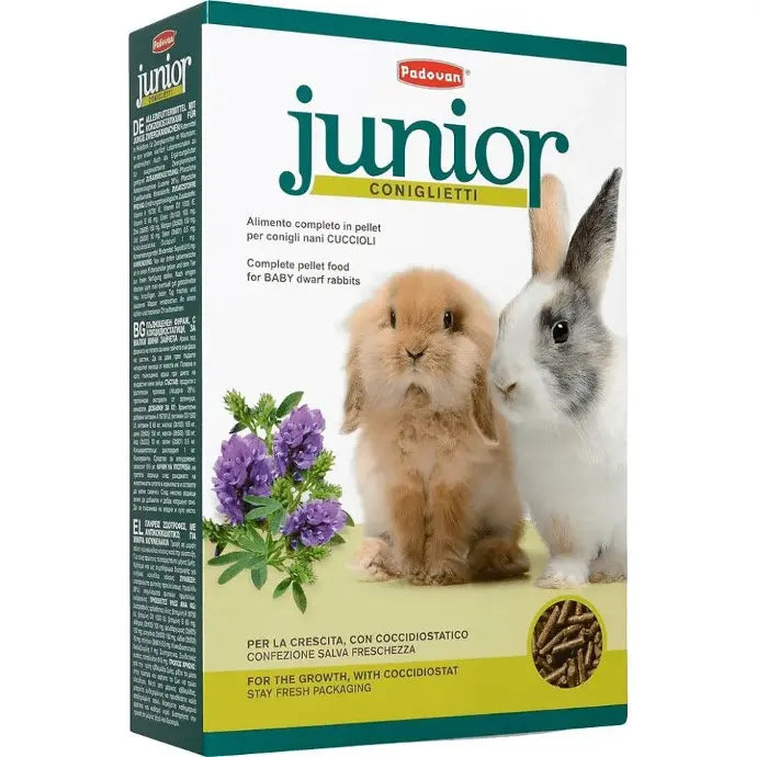 Complete Diet for Baby Rabbits – Padovan Junior– petcare.ae